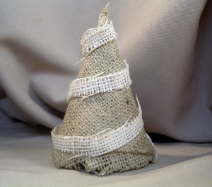 DIY Burlap Christmas Tree - Angie Holden The Country Chic Cottage