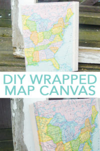 Map Canvas: DIY Canvas Wall Map - Angie Holden The Country Chic Cottage