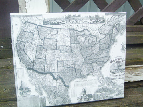 Map Canvas: DIY Canvas Wall Map - Angie Holden The Country Chic Cottage