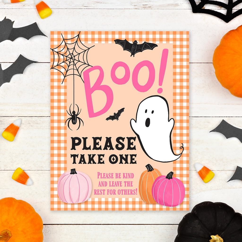 Free Trick or Treat Signs To Print & Other Halloween Printables - Angie ...