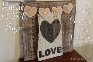 Rustic Love Sign from Barn Wood - Angie Holden The Country Chic Cottage