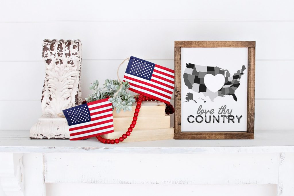 Printable Room Decor: USA Map Art - Angie Holden The Country Chic Cottage