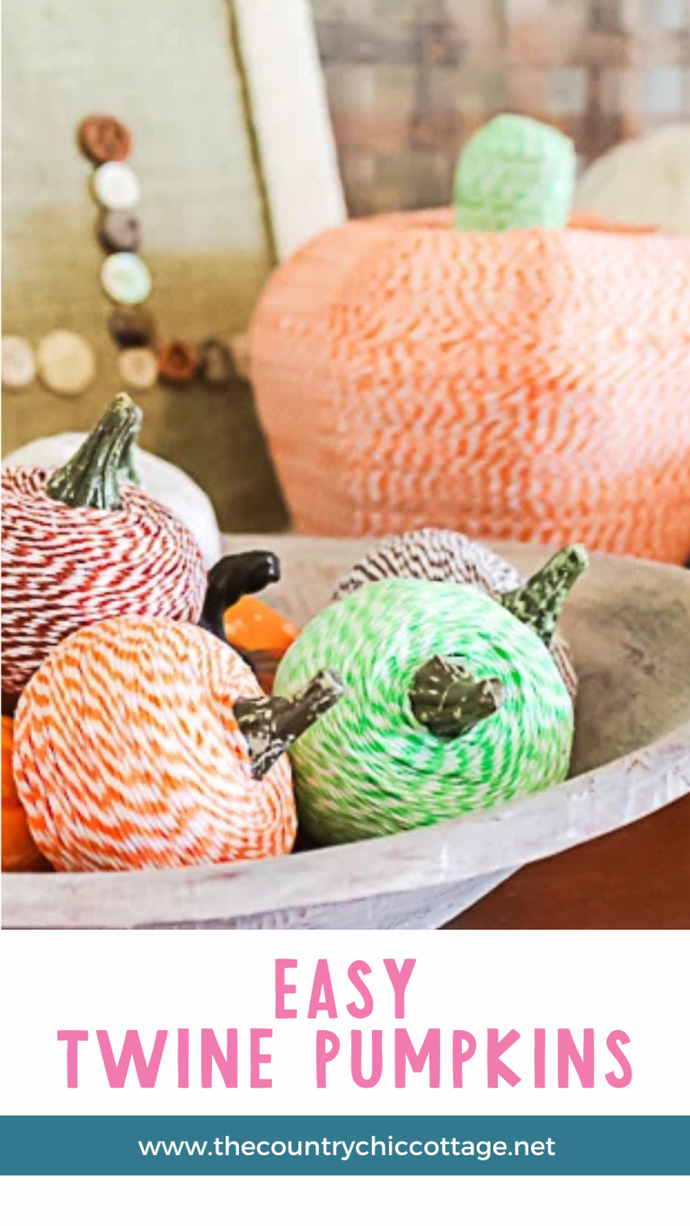 How to Make Twine Pumpkins - Angie Holden The Country Chic Cottage