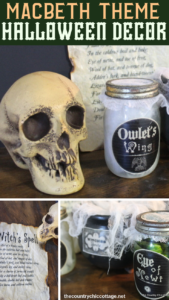 Macbeth Themed Halloween Decor - The Country Chic Cottage