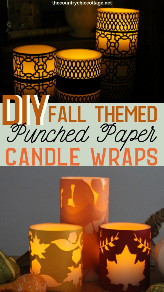 DIY Paper Candle Wraps - The Country Chic Cottage
