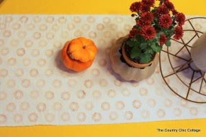 Button Stamped Table Runner - Angie Holden The Country Chic Cottage
