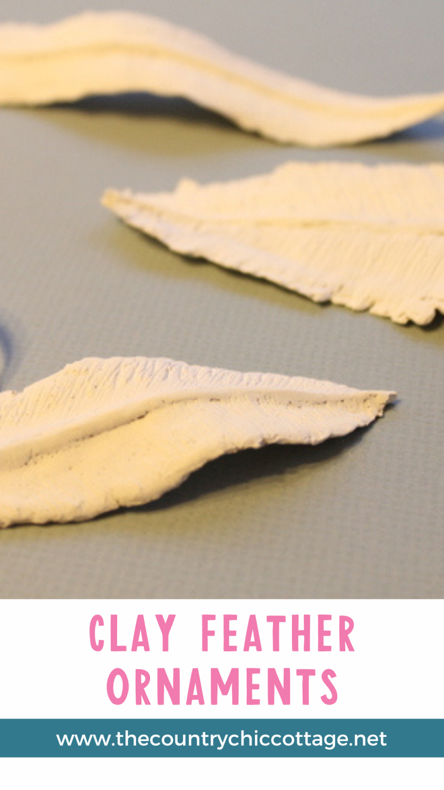 Clay Feather Ornaments - Angie Holden The Country Chic Cottage