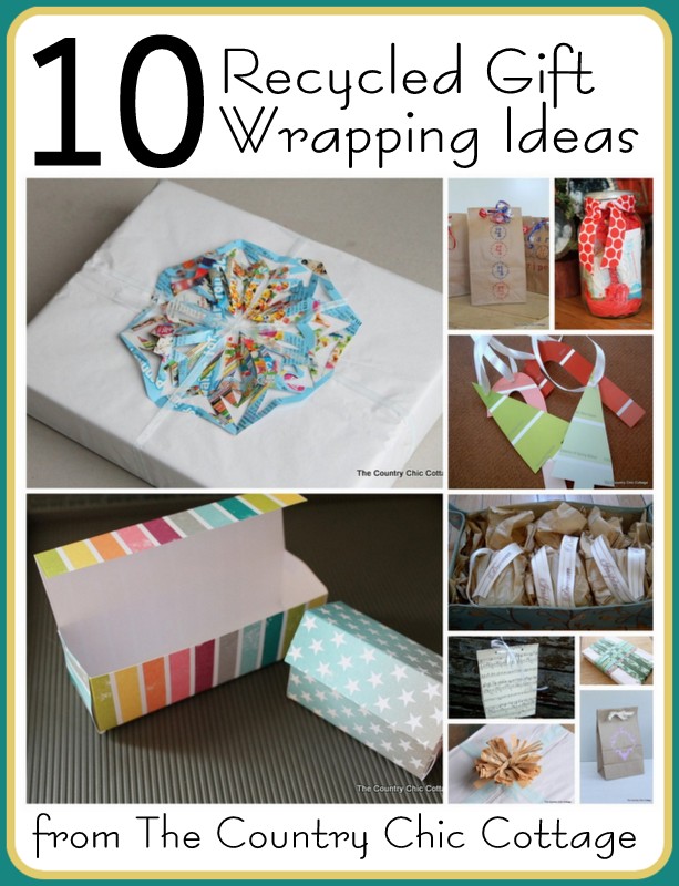 10 Recycled Gift Wrap Ideas - Angie Holden The Country Chic Cottage