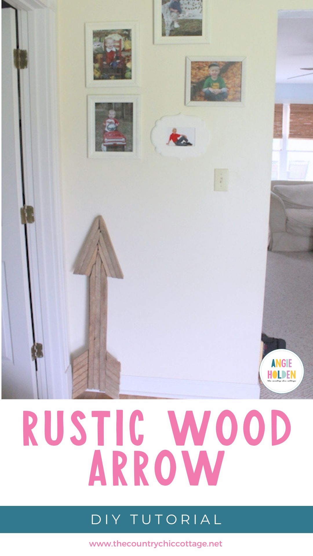 Rustic Wood Arrow DIY Tutorial - Angie Holden The Country Chic Cottage