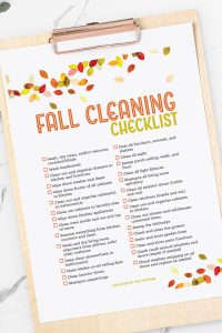 Fall Cleaning Checklist Printable for Free - Angie Holden The Country ...
