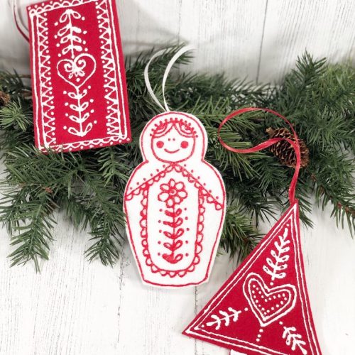 DIY Christmas String Art Ornaments - Angie Holden The Country Chic Cottage