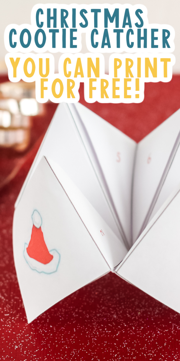 Christmas Cootie Catcher: Free Printable for You! - Angie Holden The ...