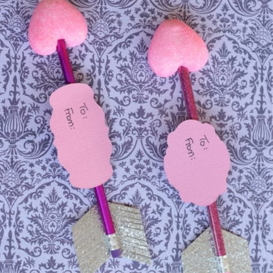 Quick and Easy Pencil Valentines - Angie Holden The Country Chic Cottage