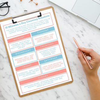 50+ FREE Organization & Cleaning Schedule Printables - Angie Holden The ...