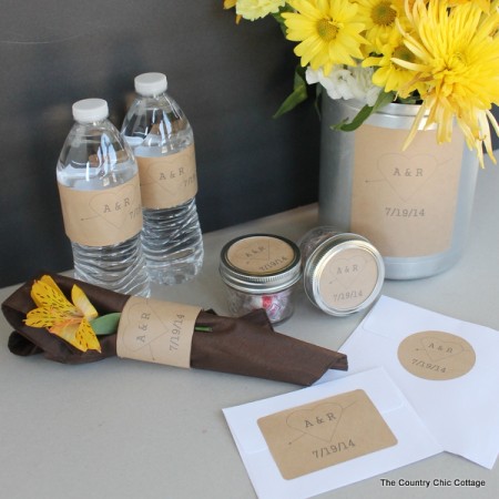 How To Print Custom Wedding Stickers - Angie Holden The Country Chic ...