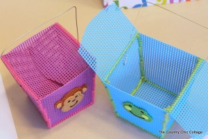 Plastic Canvas Storage Boxes - Angie Holden The Country Chic Cottage