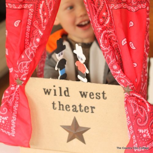 Wild West Puppet Theater for Kids - Angie Holden The Country Chic Cottage