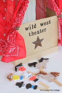 Wild West Puppet Theater for Kids - Angie Holden The Country Chic Cottage