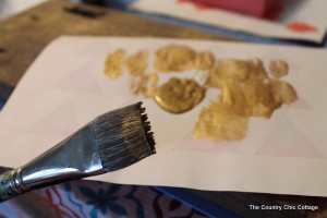 Rustic Gold Centerpiece - Angie Holden The Country Chic Cottage