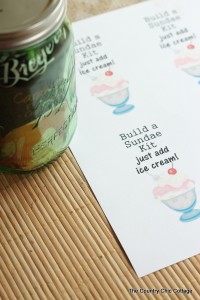 Build a Sundae Kit Gift in a Jar - Angie Holden The Country Chic Cottage