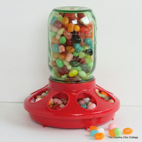 Mason Jar Candy Dispenser Gift - Angie Holden The Country Chic Cottage