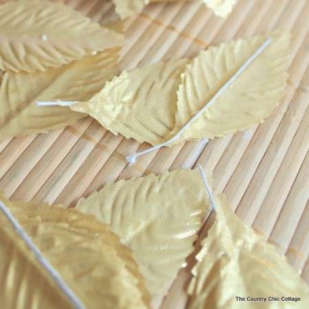 Make this: Gold Leaf Trees - Angie Holden The Country Chic Cottage