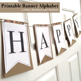 Free Printable Banner Letters with Full Alphabet - Angie Holden The ...