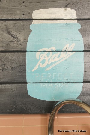 Mason Jar Pallet Artwork - Angie Holden The Country Chic Cottage