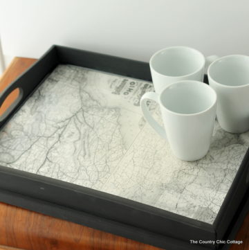 Vintage Map Tray - Angie Holden The Country Chic Cottage