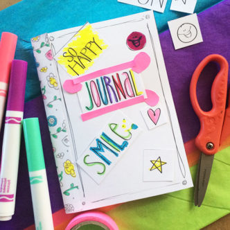 DIY Journal Craft For Kids - Angie Holden The Country Chic Cottage
