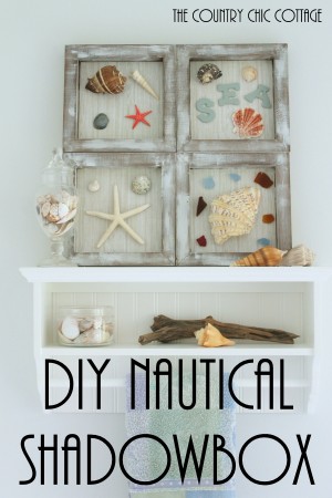 Beach Themed Shadowbox Art - Angie Holden The Country Chic Cottage