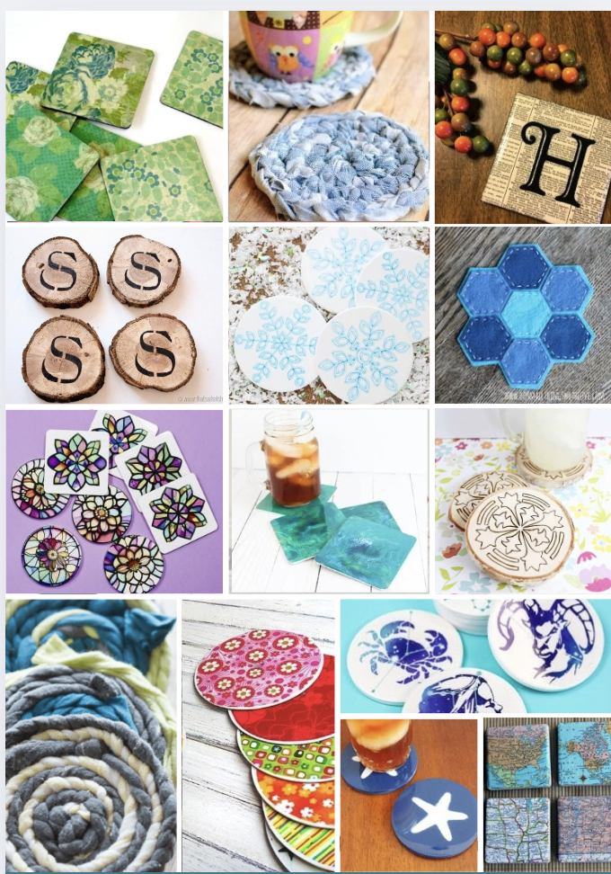 25 Incredible DIY Coaster Crafts for Your Home - Angie Holden The ...