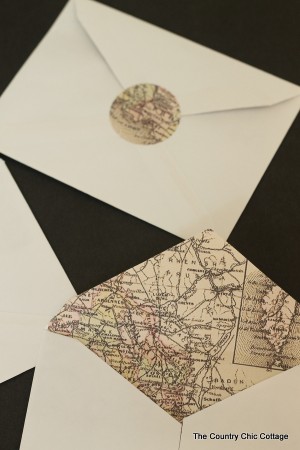 Making Map Lined Envelopes the EASY way! - Angie Holden The Country ...