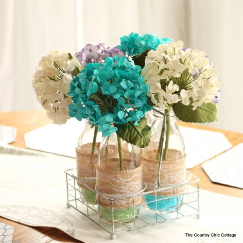 Paper Flower Centerpiece - Angie Holden The Country Chic Cottage