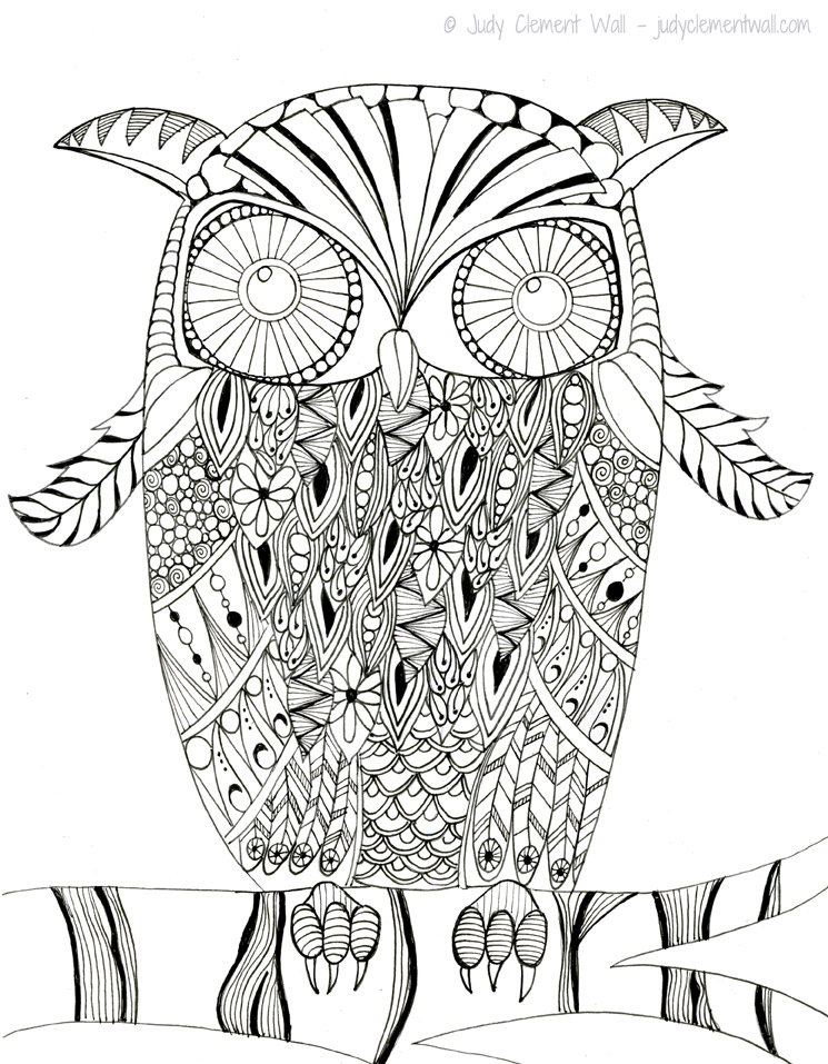 Easy Adult Coloring Pages - Country Chic Cottage