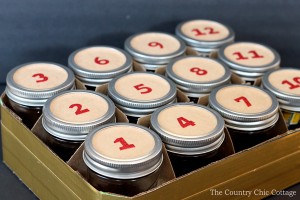 Mason Jar Advent Calendar - Angie Holden The Country Chic Cottage
