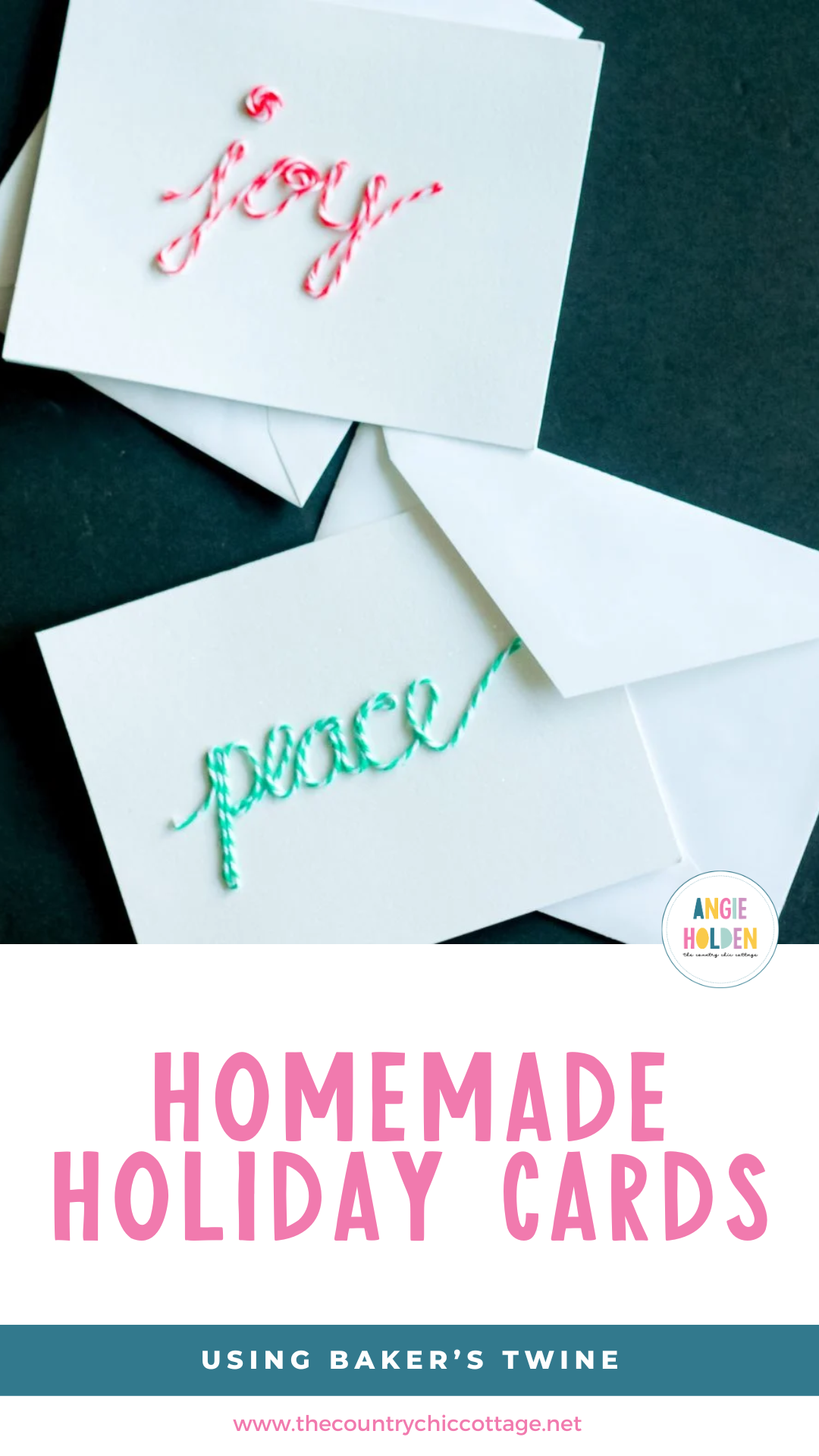 Homemade Holiday Cards (Using Baker’s Twine) - Angie Holden The Country ...