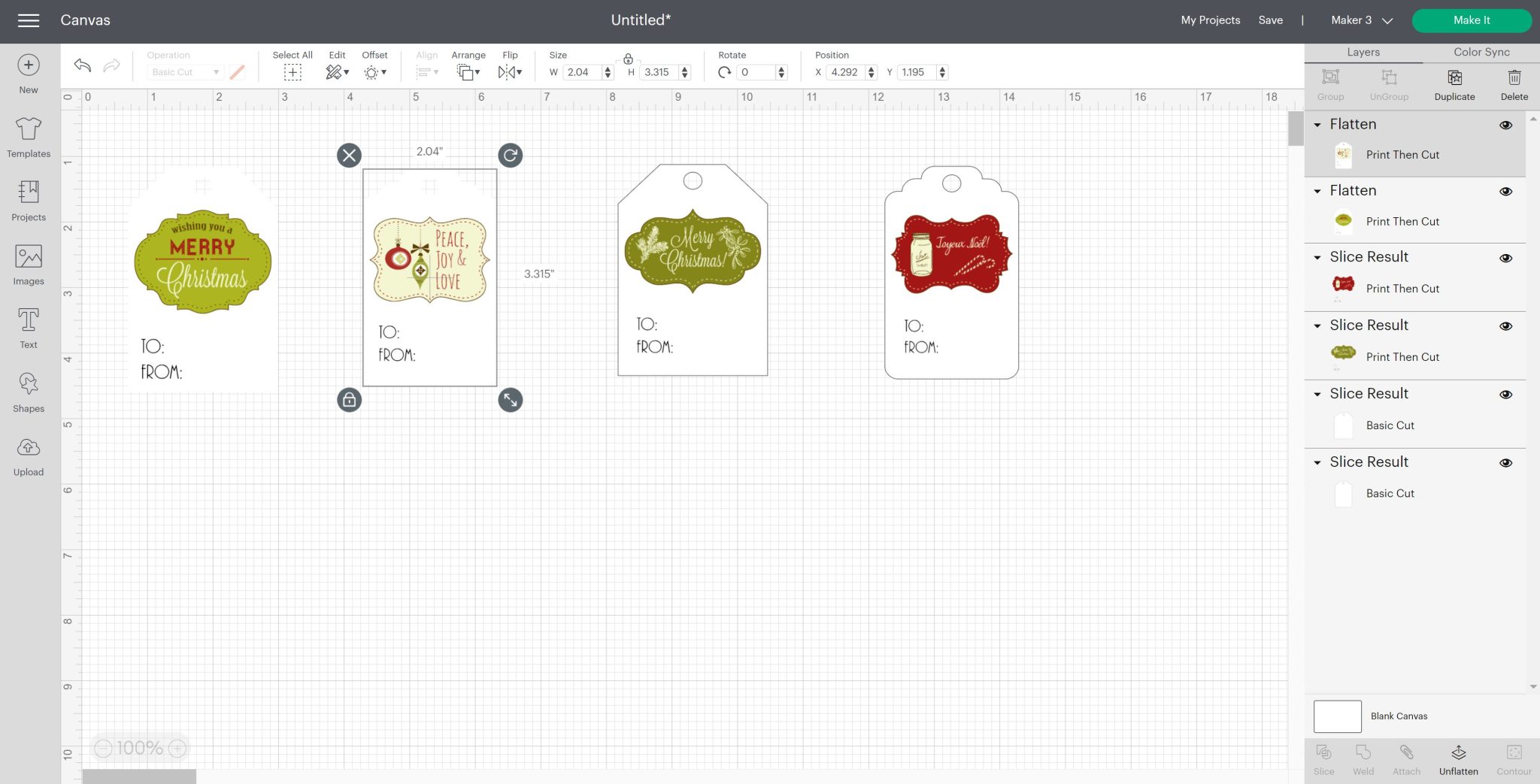 How to Make Gift Tags with a Cricut - Angie Holden The Country Chic Cottage