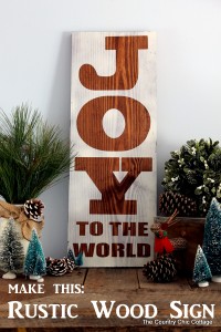 Easy DIY Rustic Wood Signs For The Holidays - Angie Holden The Country ...