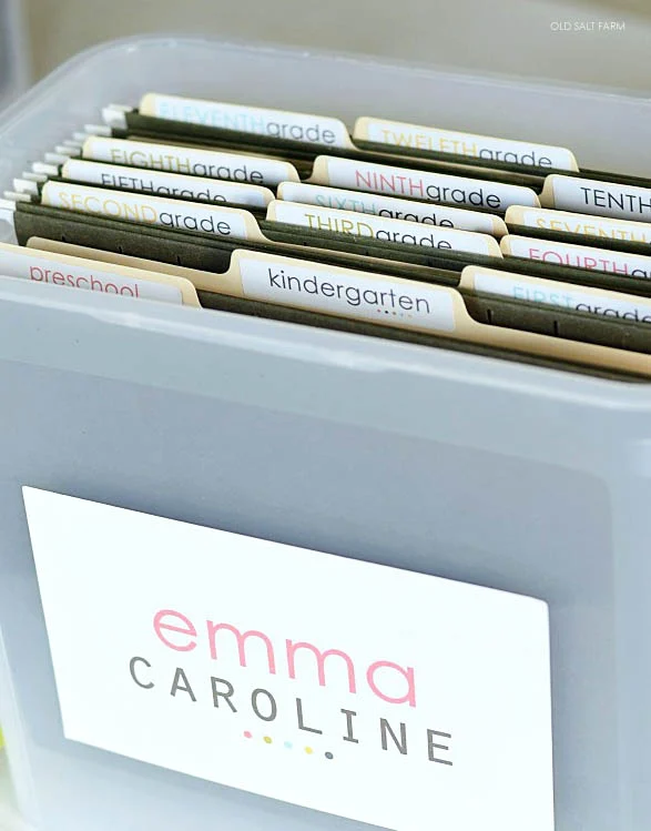 Paper Organization Ideas - Angie Holden The Country Chic Cottage