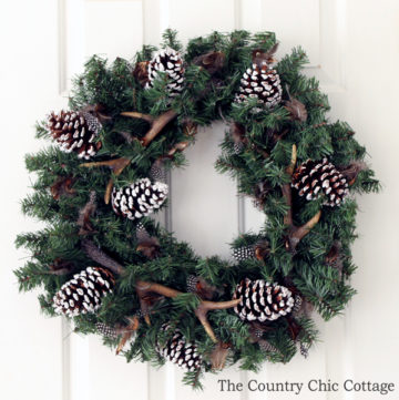 DIY Antler Wreath in 10 minutes! - Angie Holden The Country Chic Cottage