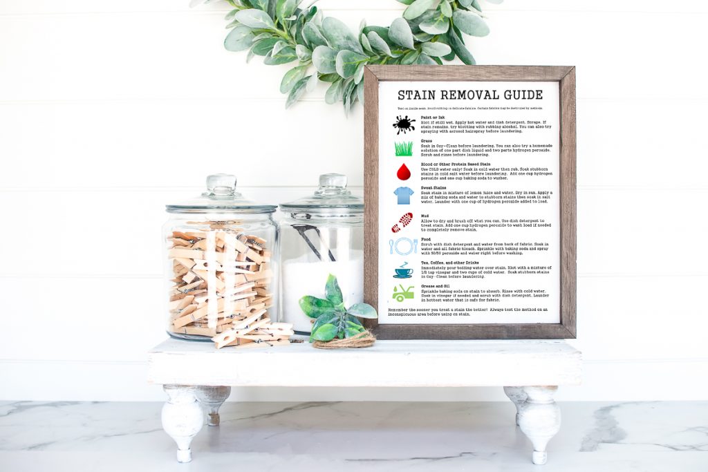 Stain Removal Guide Free Printable for Your Home - Angie Holden The ...