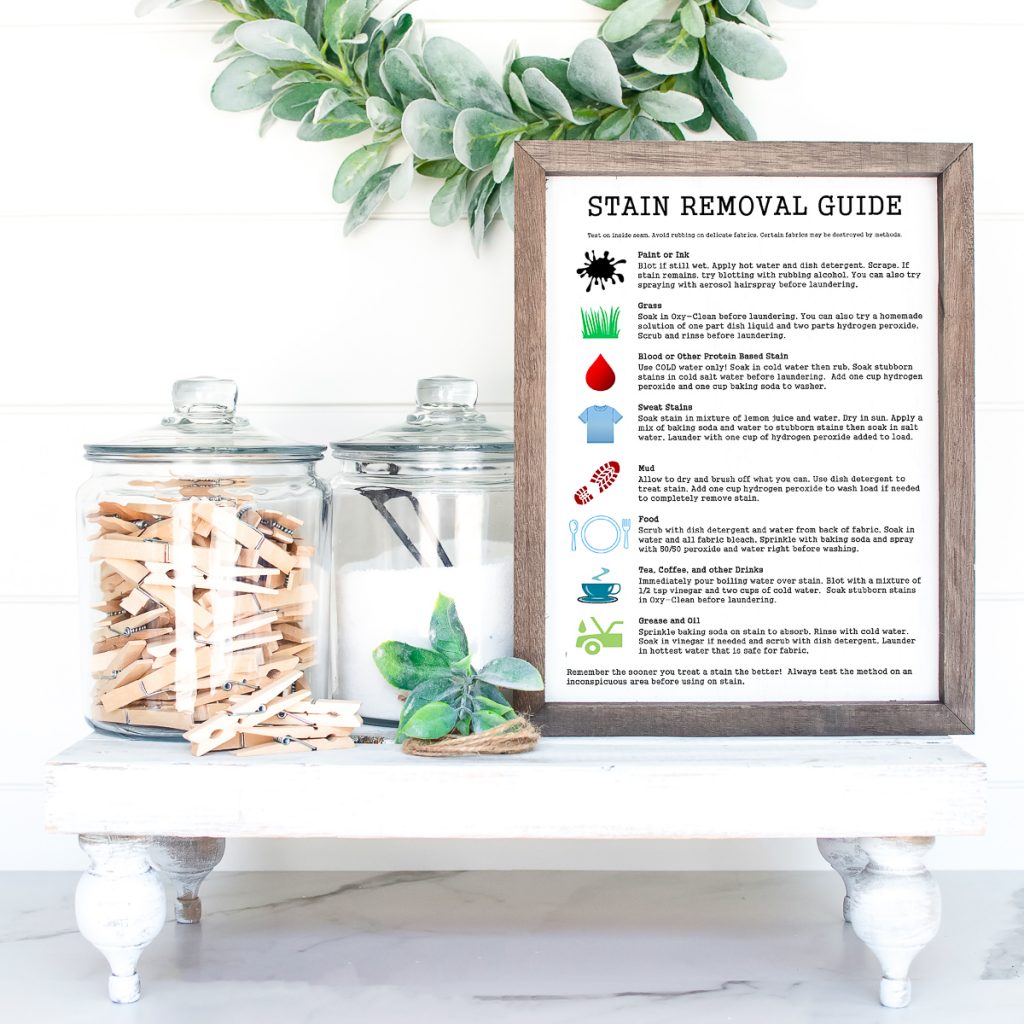 Stain Removal Guide Free Printable for Your Home - Angie Holden The ...