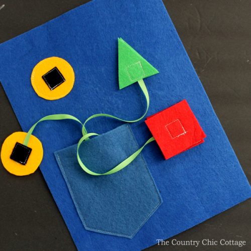 How To Make A Felt Shapes Busy Book Page - Angie Holden The Country ...