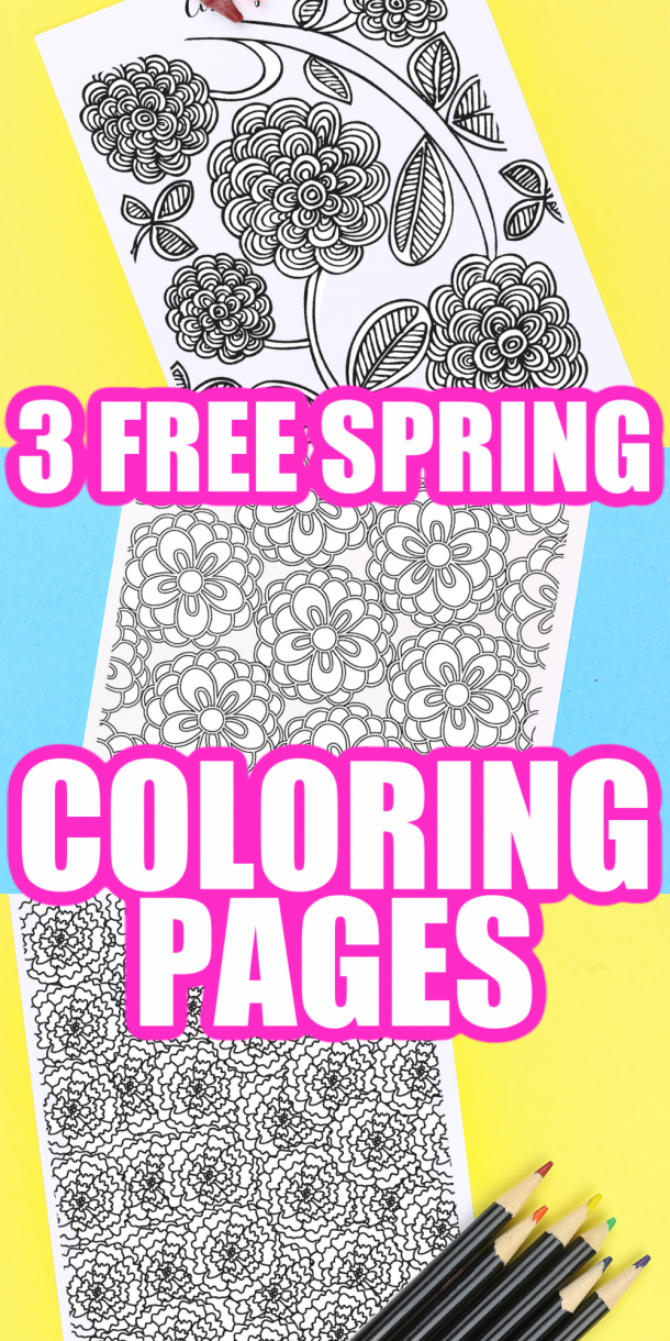 Free Spring Coloring Pages for Adults - Angie Holden The Country Chic ...