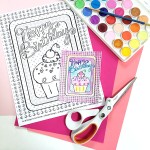DIY Birthday Cards Using Coloring Pages (5-Minute Project) - Angie ...