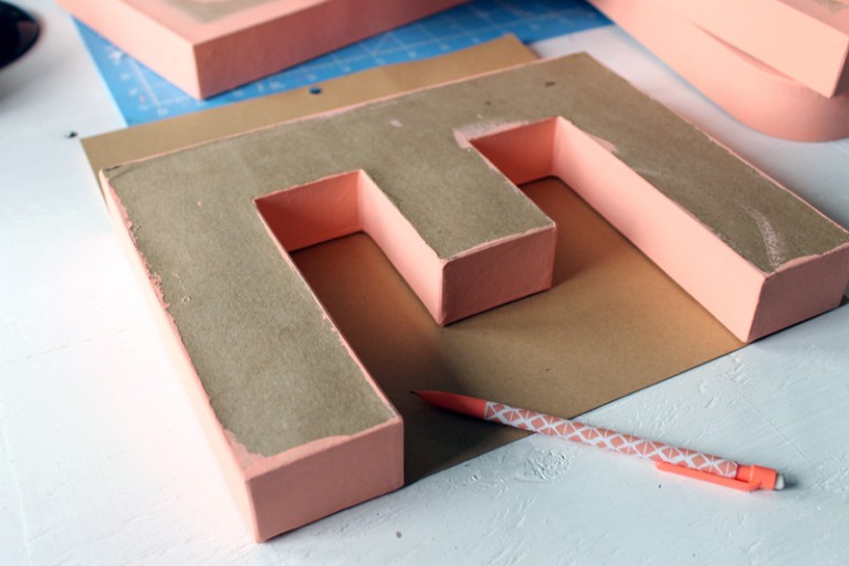 Metallic Paper Crafts - DIY Letters - Angie Holden The Country Chic Cottage