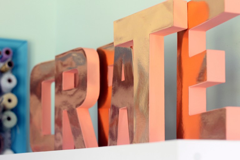 Metallic Paper Crafts - DIY Letters - Angie Holden The Country Chic Cottage