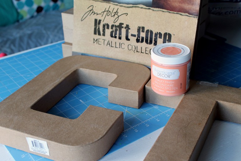 Metallic Paper Crafts - DIY Letters - Angie Holden The Country Chic Cottage