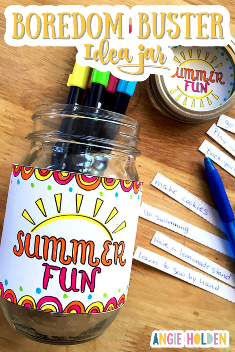 DIY Summer Fun Idea Jar - Angie Holden The Country Chic Cottage
